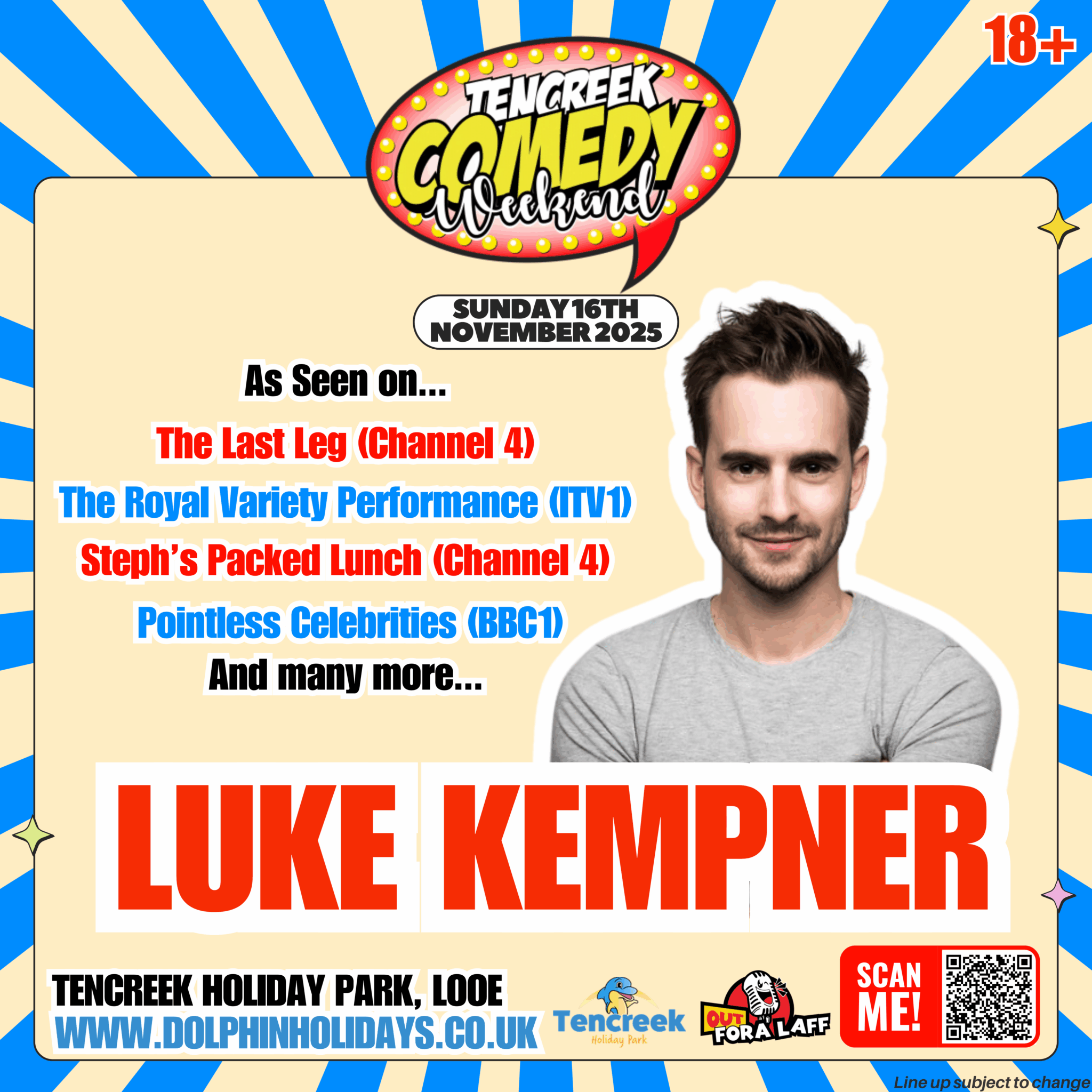Cornwall Comedy Weekend | Tencreek Holiday Park